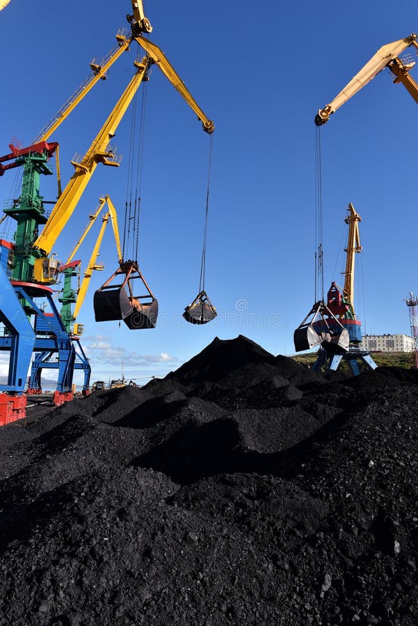 Coal loading stock photo. Image of coal, transport, cargo - 58956034