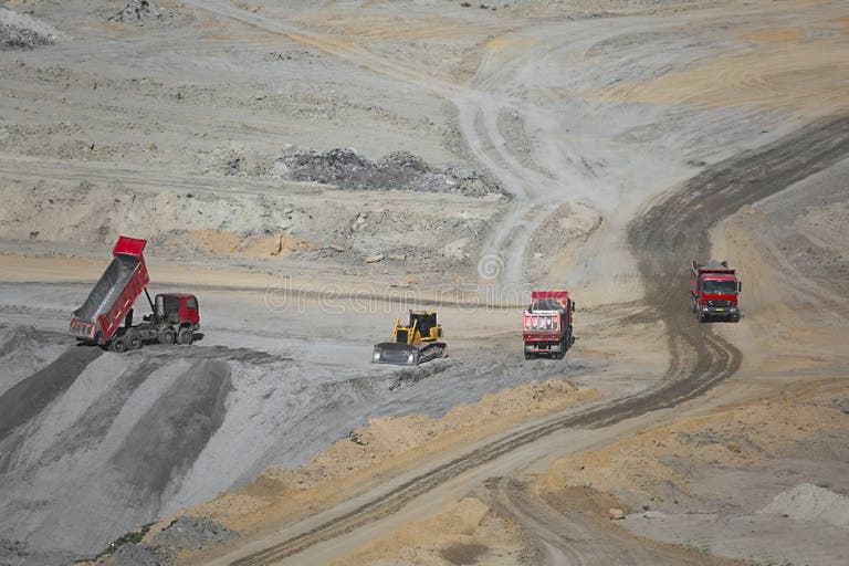 Coal Mine Area stock image. Image of earth, hole, excavate - 62337021