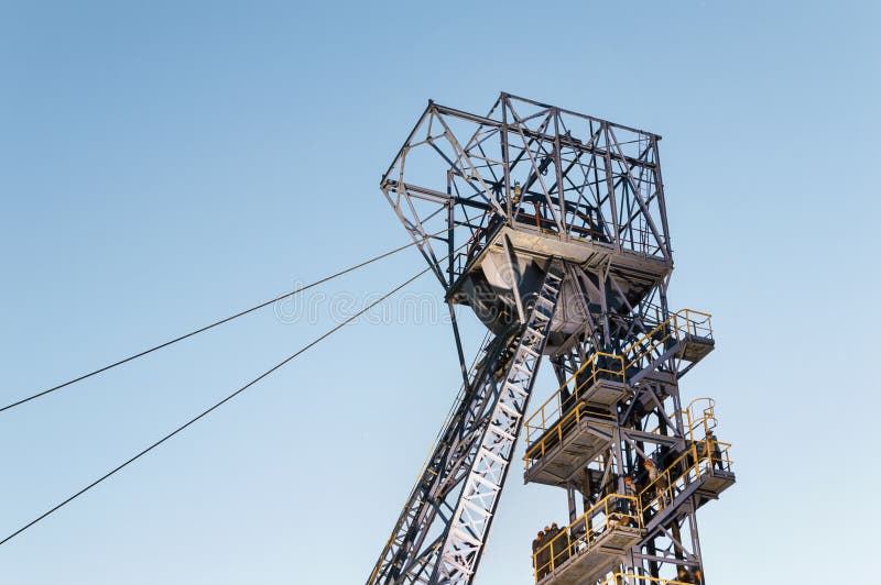 Coal Mine Machine To Transport Workers Stock Photo - Image of ...