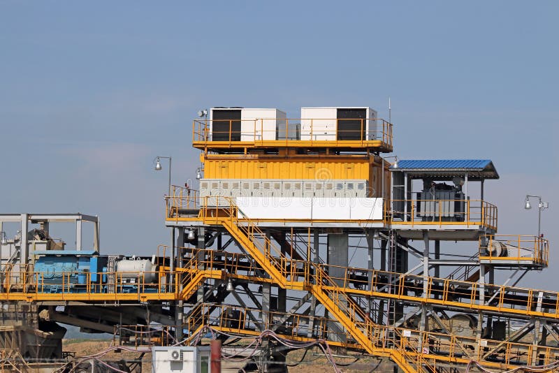 Coal mine machinery stock photo. Image of copper, construction - 54390132