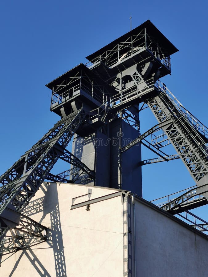 Coal Mine Tower in Otrava City Stock Image - Image of ostrava ...