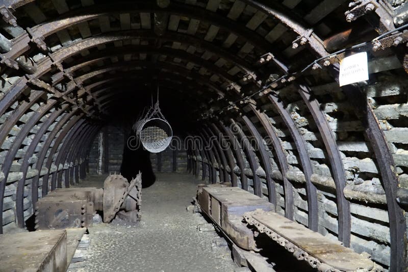 Coal Mine Tunnel - Nowa Ruda, Poland Editorial Stock Photo - Image of ...