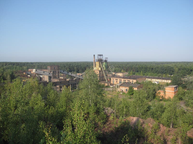 Coal mine in Ukraine stock photo. Image of region, machine - 50366018
