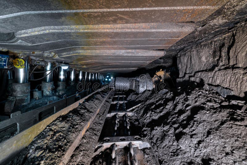 Coal Mine. Underground Coal Mining Stock Photo - Image of plant, extraction: 206183248