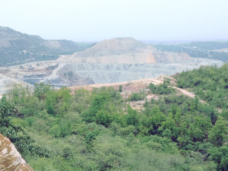 Coal Mines Evergreen Environment Stock Image - Image of environment ...