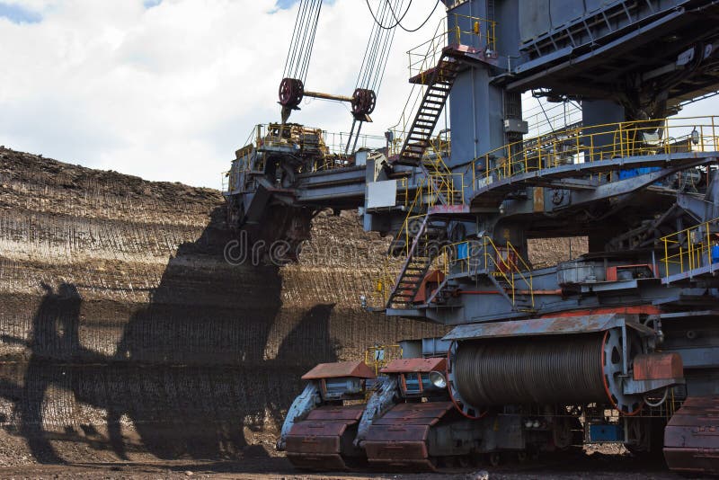Coal mine at night stock photo. Image of manufacturing - 8995860