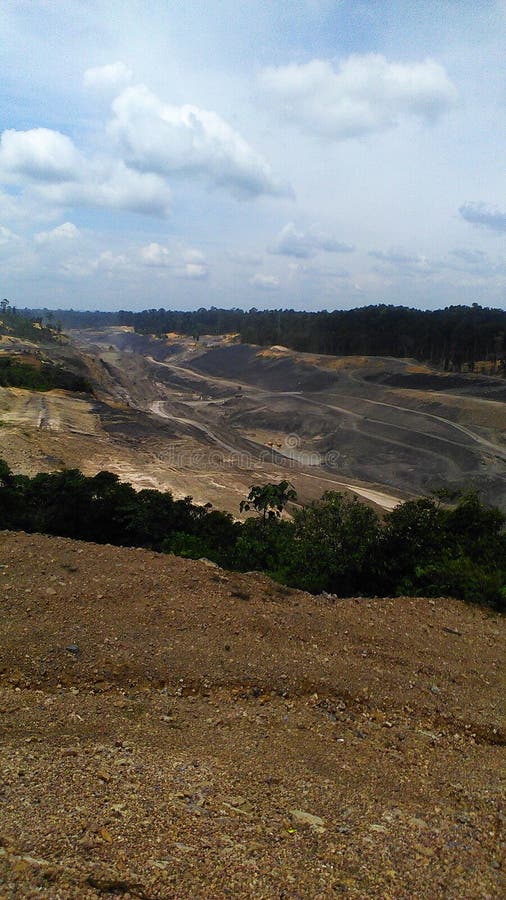 Coal Mining Area in Indonesia Stock Photo - Image of coal, indonesia ...