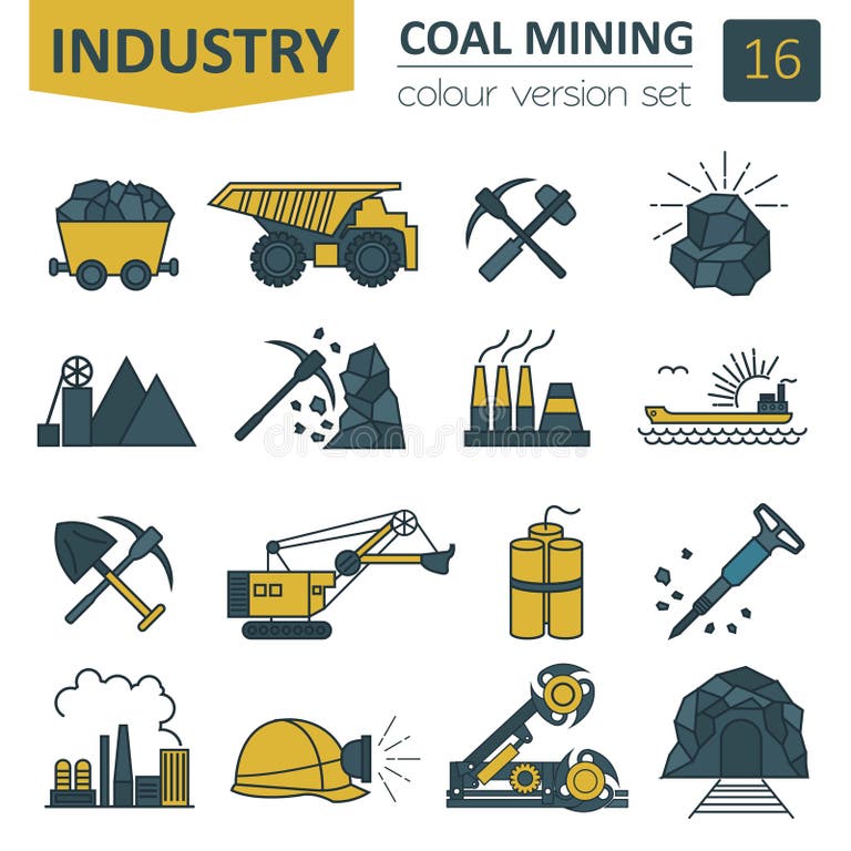 Coal Mining Icon Stock Illustrations – 7,049 Coal Mining Icon Stock ...