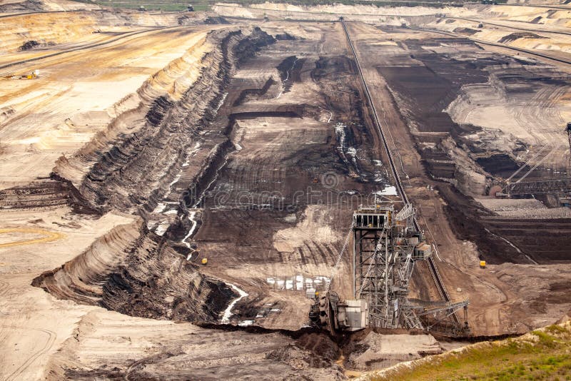 Coal Mining Landscape Inden Germany RWE Power Industry Editorial Photo ...