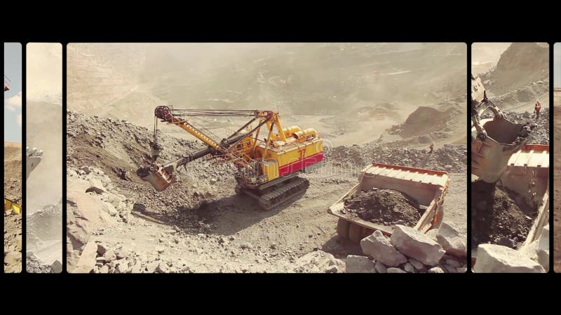 Large Iron Ore Quarry. Panorama of an Iron Ore Mine. Iron Ore Quarry ...