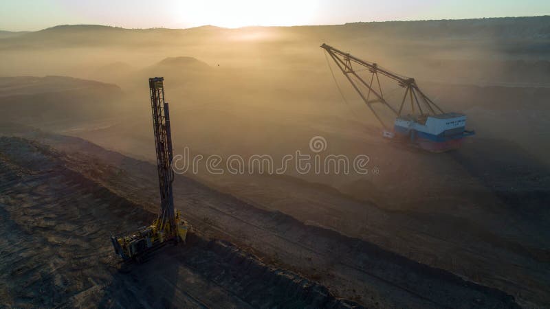 Coal mining in open pit stock image. Image of dust, digging - 141062141 Coal mining in open pit stock image. Image of dust, digging - 141062141