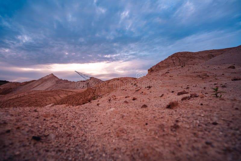 Coal Mining at an Open Pit at Sunset Stock Image - Image of russia ...