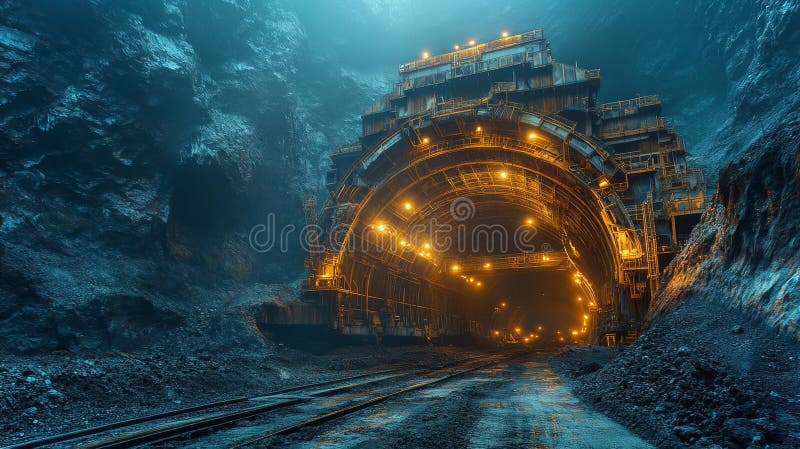 Coal Mining Operation Transitioning To Advanced Technology in a Dimly ...