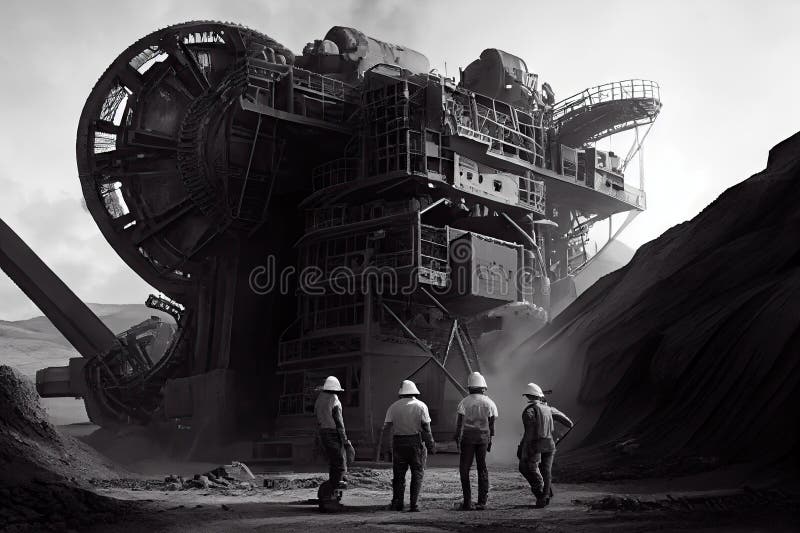 Coal Mining Operations with Combination of People, Machines, and ...