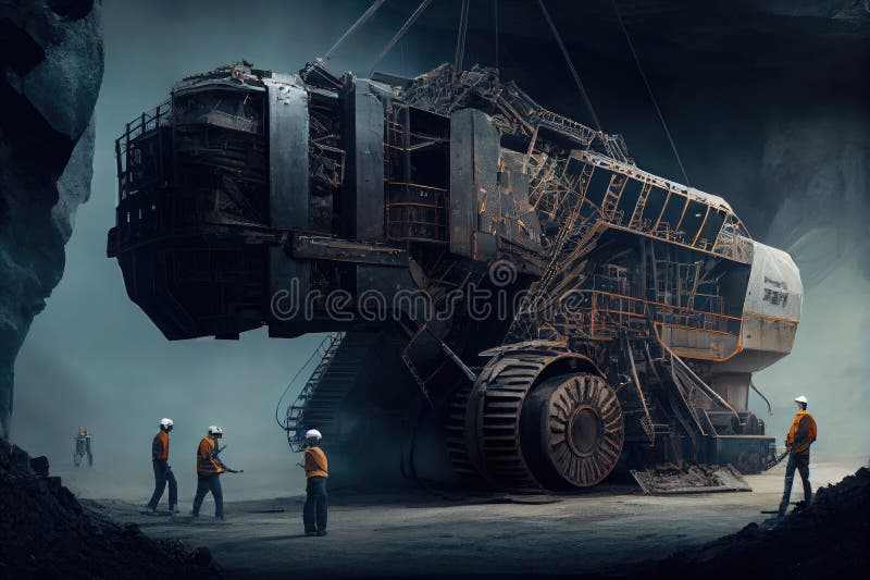 Coal Mining Operations with Combination of People, Machines, and ...