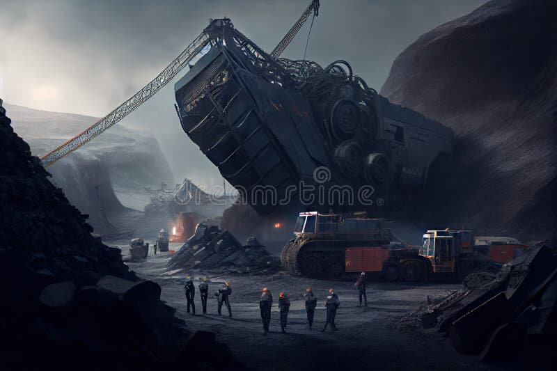 Coal Mining Operations with Combination of People, Machines, and ...