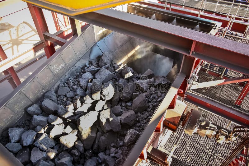 Coal Mining and Processing Equipment at Daytime Stock Image - Image of ...