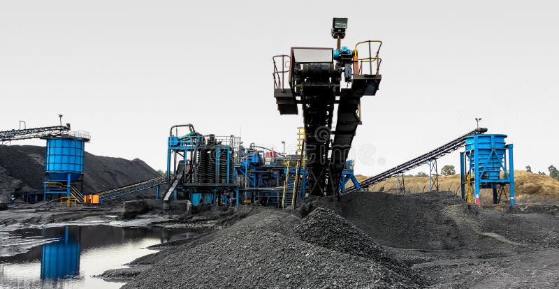 Coal Mining and Processing in South Africa Stock Image - Image of ...