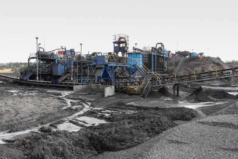 Coal Mining and Processing in South Africa Stock Photo - Image of ...
