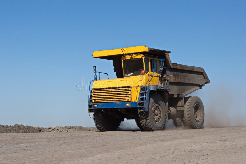 Coal Mining. the Truck Transporting Coal. Stock Image - Image of wheels ...