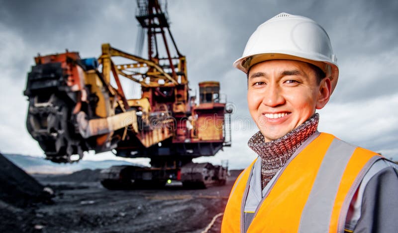 Coal mining worker stock photo. Image of male, quatty - 93013868