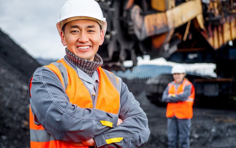 Coal mining workers stock photo. Image of power, machinery - 92954652