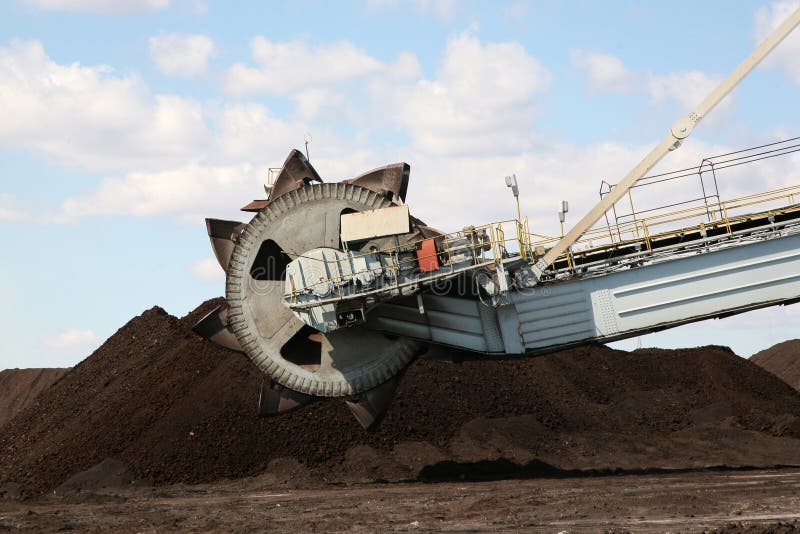 Coal output machine stock photo. Image of coals, machine - 12216124