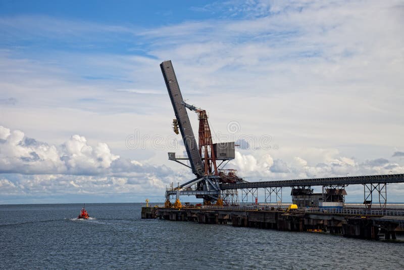 Coal Pier stock image. Image of energy, cloud, mining - 12430255