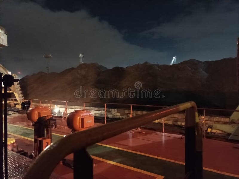 Coal in the port stock photo. Image of light, darkness - 259991462