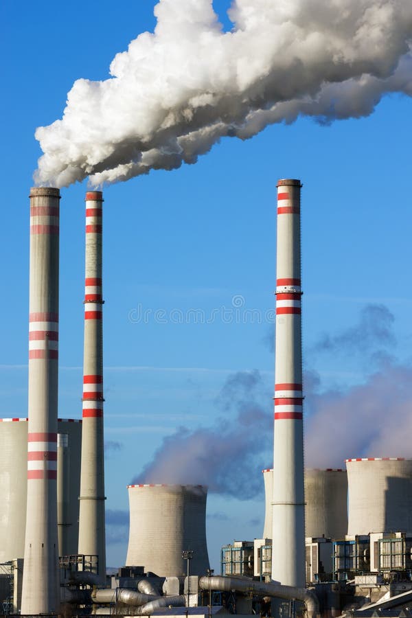 Coal power plant stock image. Image of production, station - 51977919