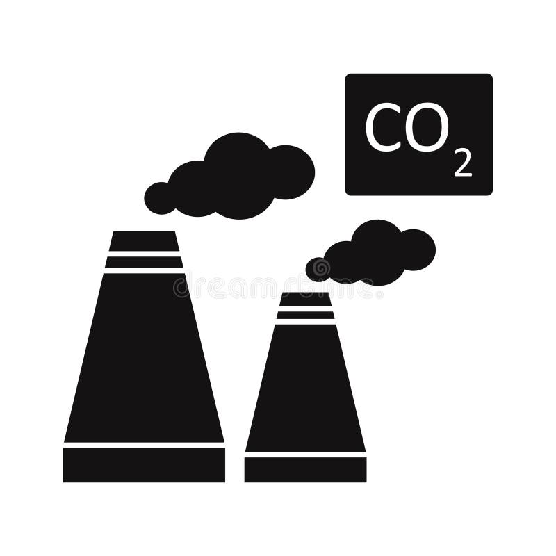 Coal Power Plant Vector Icon Which Can Easily Modify or Edit Stock ...