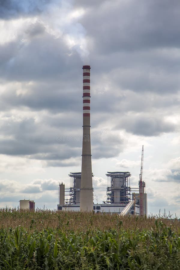 Coal power station stock image. Image of building, field - 46921779