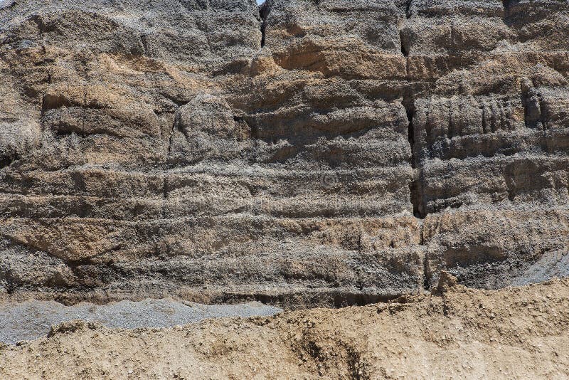 Coal Shale Layer in Profile Stock Photo - Image of coal, ground: 45341444