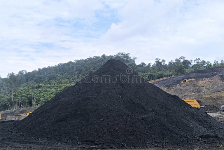 Coal stock pile stock photo. Image of coal, pile, area - 384167872