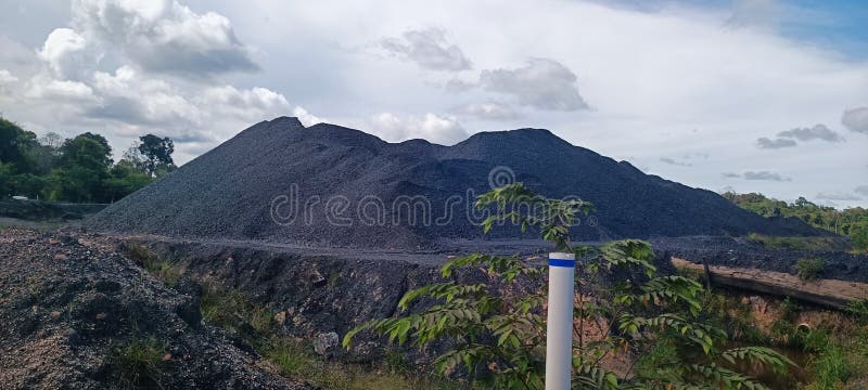 Coal Stockpile stock image. Image of site, stockpile - 261984495