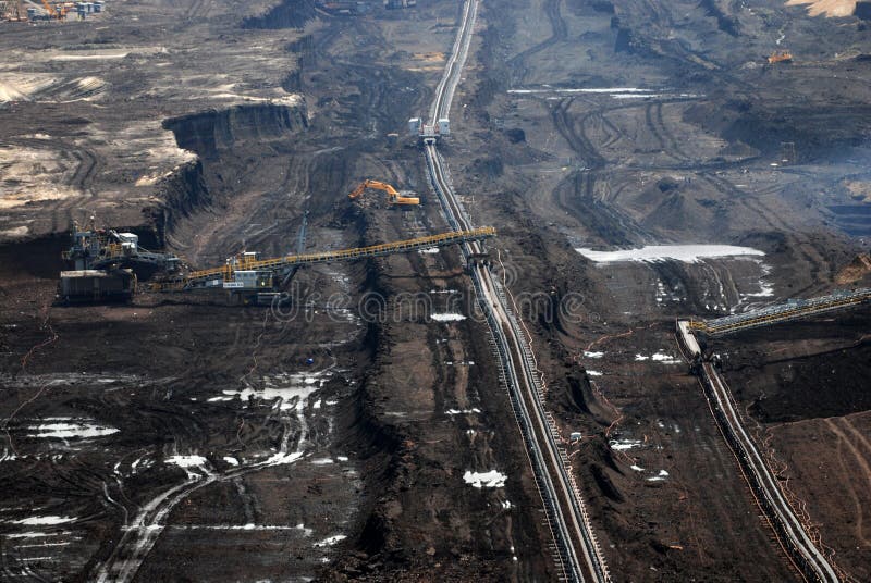 Coal surface mining stock photo. Image of mining, electricity - 13371892