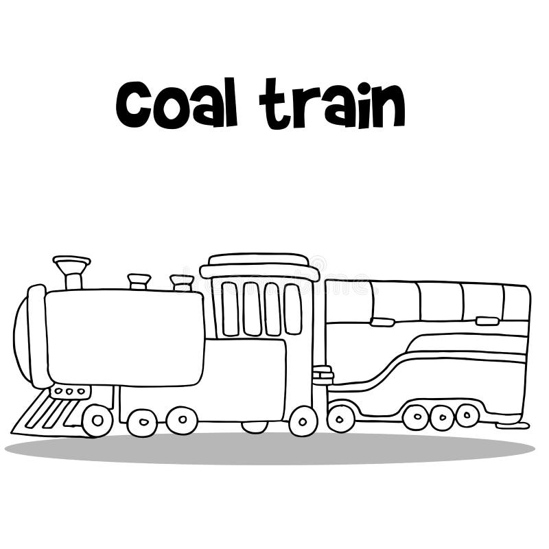 Coal train vector stock vector. Illustration of isolated - 30431930