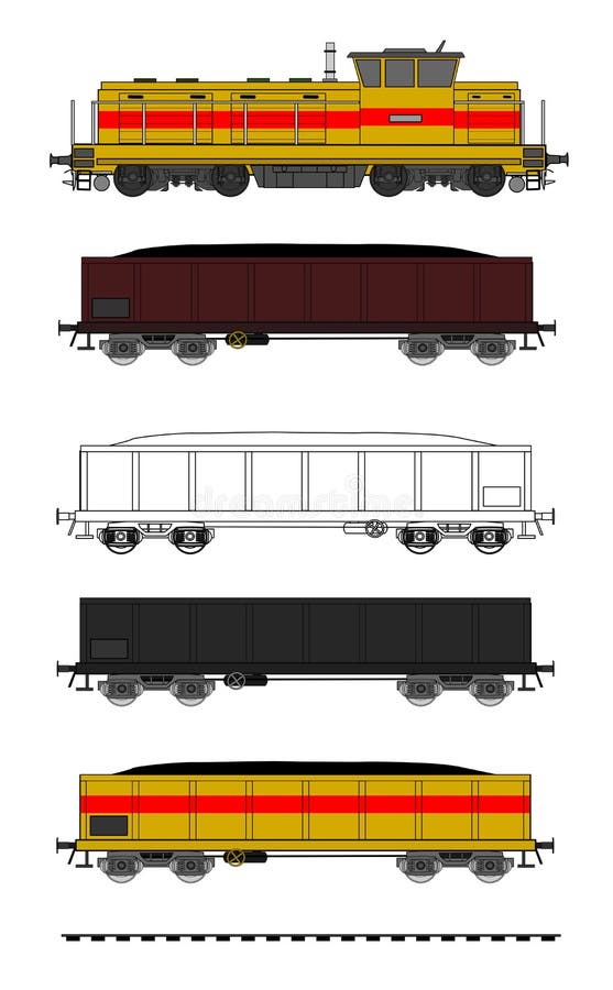 Coal train vector stock vector. Illustration of isolated - 30431930