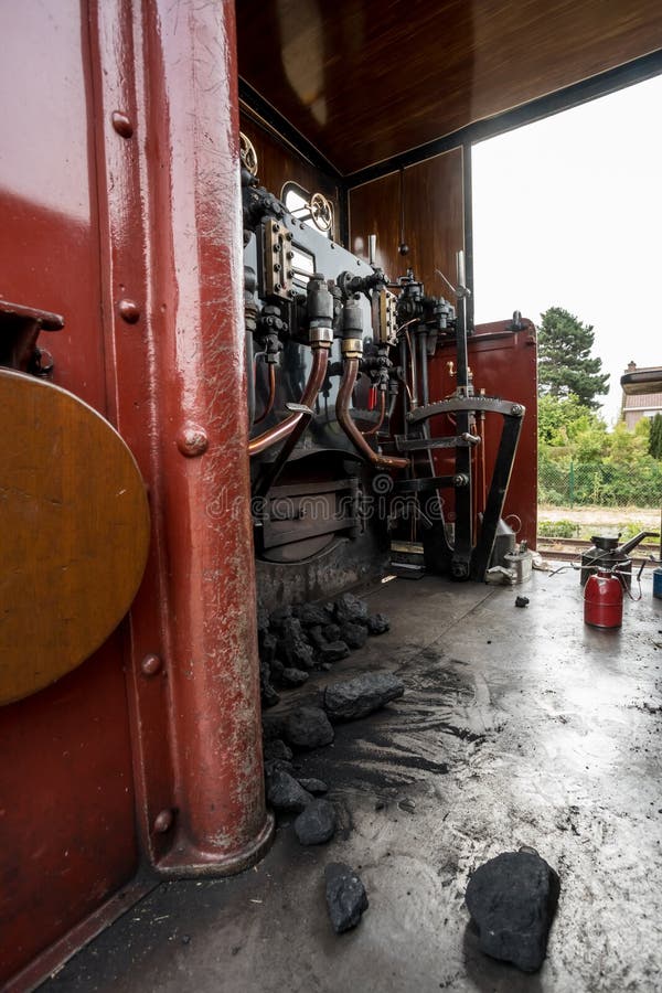 Control of a steam train stock photo. Image of industry - 120823180
