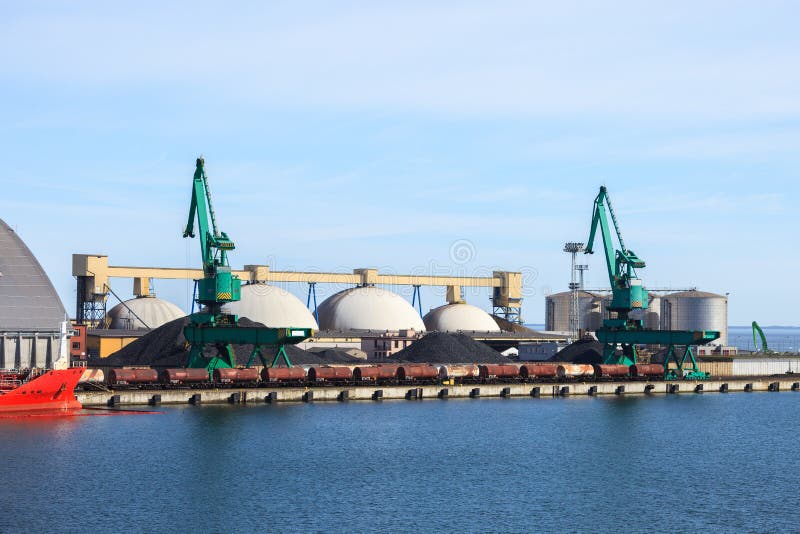 Coal yard storage stock photo. Image of freight, large - 55144392