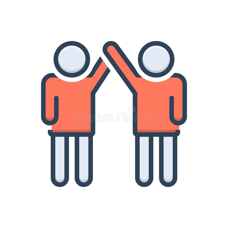 Color Illustration Icon for Coalition, Union and Team Stock Vector ...