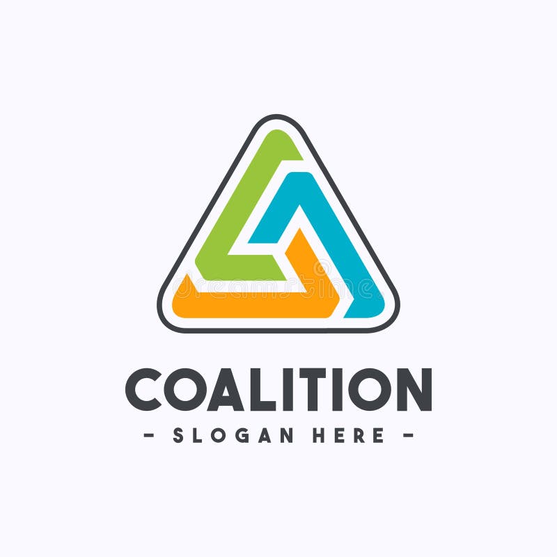 Coalition Logo Design Template Stock Vector - Illustration of partner ...