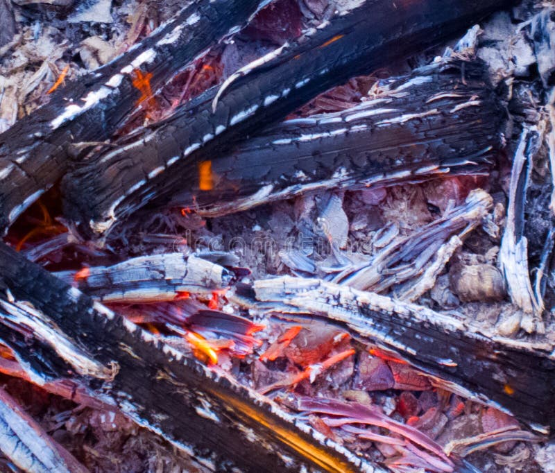 Coals and Ash Texture. Fire Background Stock Image - Image of fire ...