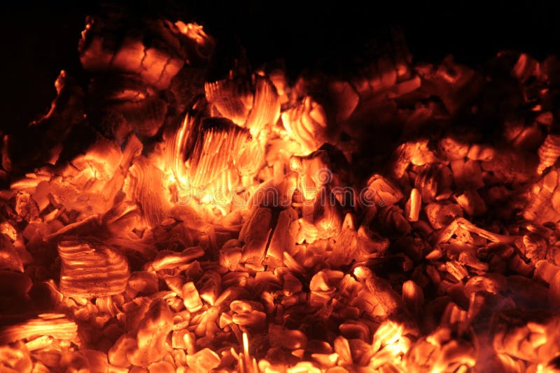 Coals in the big brazier. stock image. Image of wallpaper - 86053737