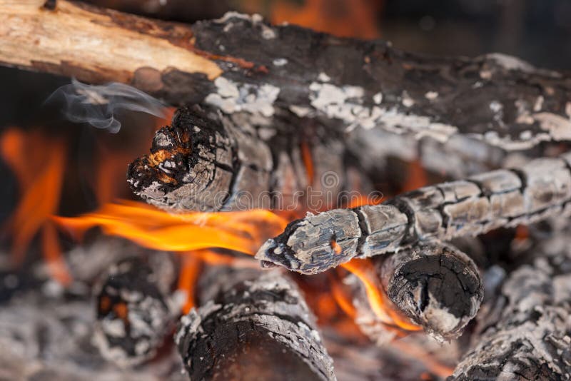 Coals of a Campfire Closeup Stock Photo - Image of detail, fire: 255820800