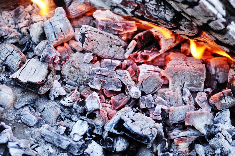 Coals in an extinct fire stock image. Image of fiery - 14809573