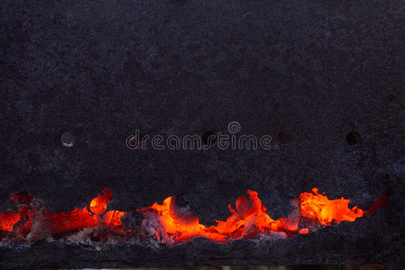The Coals are Red from the Heat of the Fire Stock Photo - Image of coal ...