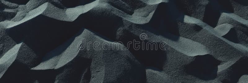 Coarse Black Volcanic Sand Texture Revealing Sharp Angles and Deep ...