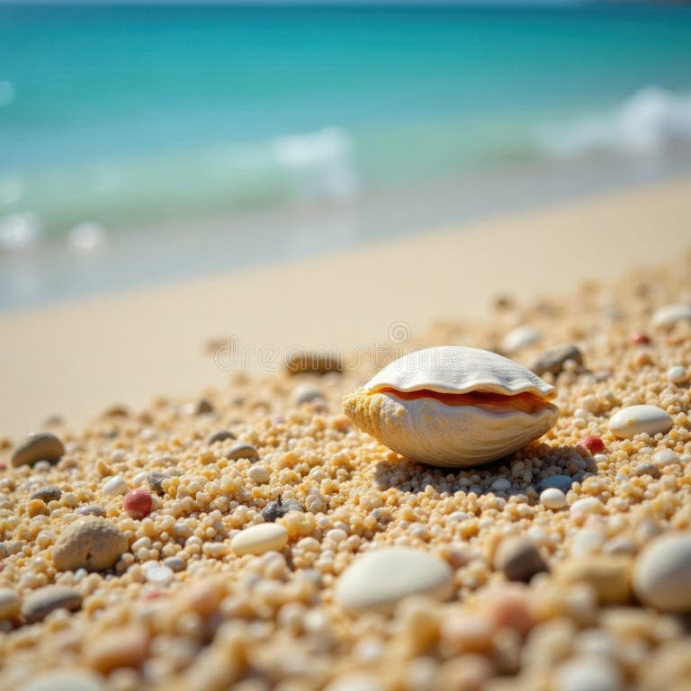 Coarse Cypriot Sand, Shells, Pebbles, Beach Detail, Image, Pattern ...