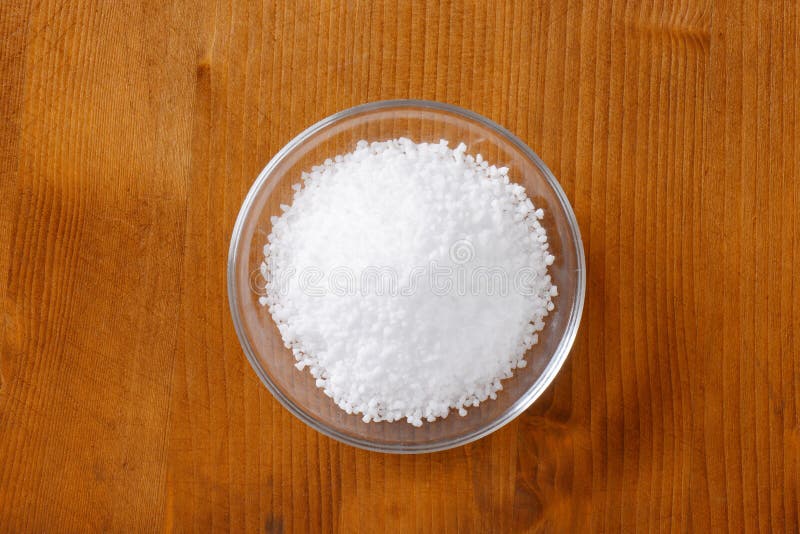 Coarse grained edible salt stock photo. Image of dish - 58951546
